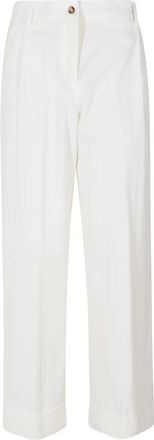 Kiltie Straight Leg Hose - - Trousers - Damen - Wei&szlig; - 2XS