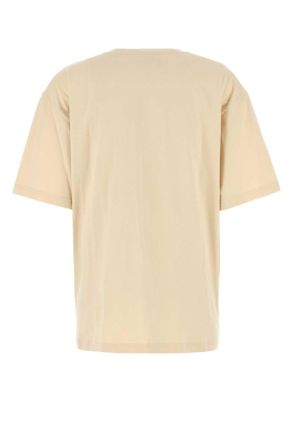 Valentino Garavani Womens Cream Cotton T-Shirt Betullanero Exterior Exterior: T-shirts And Polos