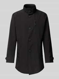 s.Oliver Black Label Regular Fit Mantel mit wasserabweisender Funktion und Stehkragen