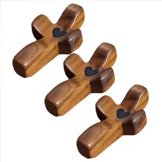 Generic Handgefertigtes Holzkreuz in Herzform zum Stressabbau, lindert Angst, zum Greifen des Kreuzes und Beten, Komfort Enco