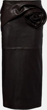 Magda Butrym Midirock aus Leder