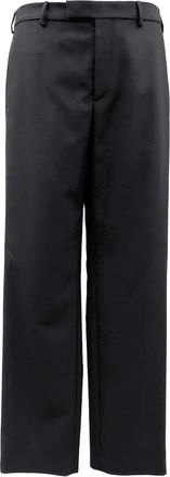 Rier pantalon ceinturé à détail de boucle - Noir