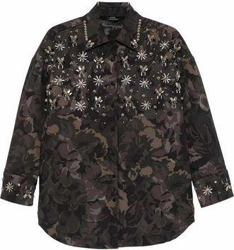 Pinko Manteau Au Genou - Vert