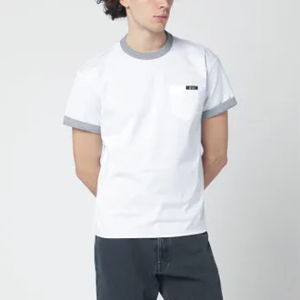 Prada Wendbares T-Shirt aus wei&szlig;er/grauer Baumwolle