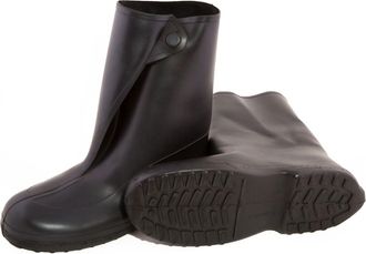 Tingley Überschuh aus Gummi, 25,4 cm, 1400, mit Knopfstiefel, Schwarz, Größe XL