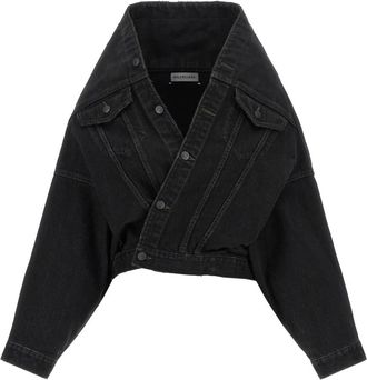 Balenciaga Wrap Jacket - - Jackets - Damen - Schwarzk - XS