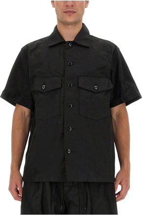 Needles Homme, Chemises, Noir, Taille: M S/S Fatigue Shirt - Backsateen