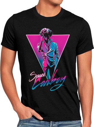 style3 Bebop Neon Herren T-Shirt Cowboy Anime Manga Swordfish, Gr&ouml;&szlig;e:3XL