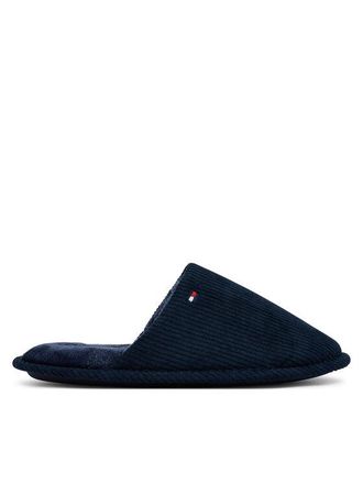 Tommy Hilfiger Hausschuhe Corduroy House Shoes FM0FM06019 Dunkelblau