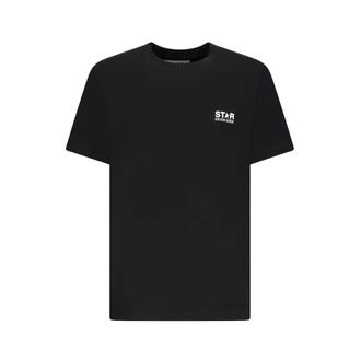 Golden Goose Homme, Tops, Noir, Taille: 2XL Big Star Back T-Shirt