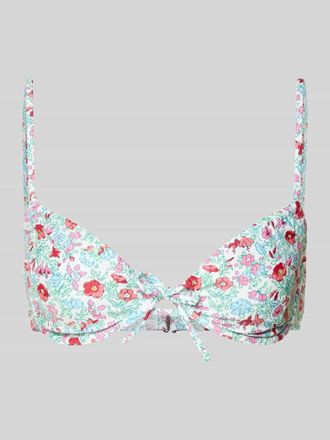 Pieces Bikini-Oberteil mit Allover-Muster Modell BAOMI