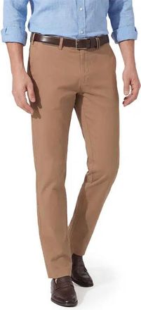 Hiltl Herren Chino braun Baumwoll-Stretch