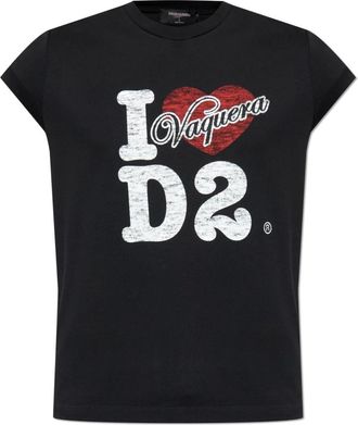 Dsquared2 Homme, Tops, Noir, Taille: XL X Vaquera T-Shirt