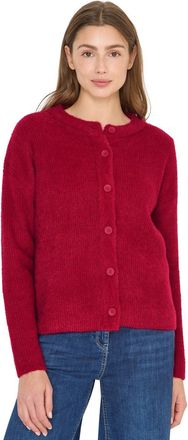 Cecil Federgarn RIPP-Strickjacke Beaujolais red XXL