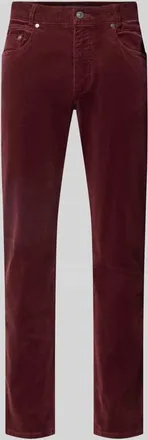 Bugatti Straight Fit Cordhose aus elastischem Baumwoll-Mix
