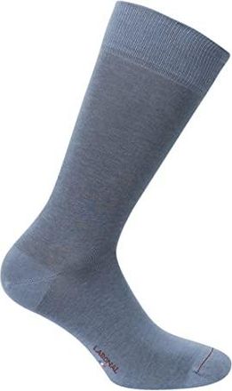 Labonal Chaussette. jersey uni, Coton. Bleu Payne. 44/45 FABRIQUE EN FRANCE - HOMME. (1 paire)