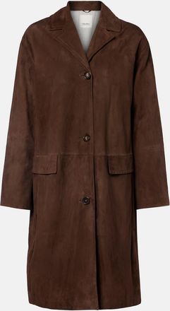 Max Mara Mantel Smmrottensia aus Veloursleder