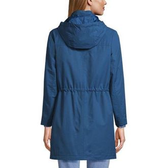 Lands End 3-in-1-Wachsjacke aus Baumwollmix, Damen, Größe:40-42 regular, Blau, Baumwolle/Nylon, by Lands End