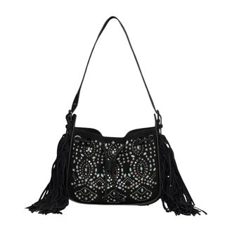 Alma En Pena Alma EN Pena - Sac &agrave; bandouli&egrave;re clous - Femme - Sacs - Noir - Taille: ONE Size