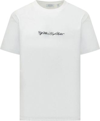 Off-white Homme, Tops, Blanc, Taille: S Script Arrow SS Tee