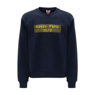 Kenzo Homme, Sweatshirts et sweats à capuche, Bleu, Taille: XL Sweat élégant avec Design Ff65Sw2564Mc-79