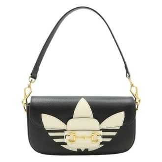 Gucci Sac Bandouli&egrave;re 2way Adidas en Cuir Pre-owned - Homme - Pre-owned - Noir - Taille: ONE Size