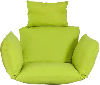 Generic Eierstuhlkissen, Standardmodell, Ersatzkissen f&uuml;r Eierst&uuml;hle mit Kopfst&uuml;tze, mit Gurten an der R&uuml;ckseite, sehr weich und atmungsaktiv