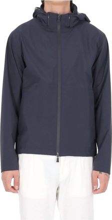 Herno Homme, Vestes, Bleu, Taille: XL Giubbino bomber en nylon anti-eau Functional Wardrobe