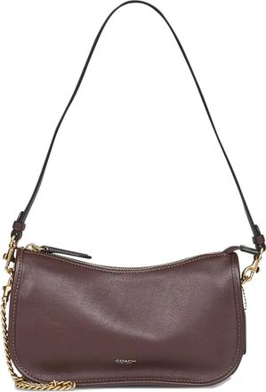 Coach sac porté épaule Waverly à logo embossé - Marron
