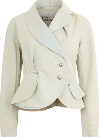 Vivienne Westwood Femme, Vestes, Bleu, Taille: 38 FR Stormy Denim Jacket