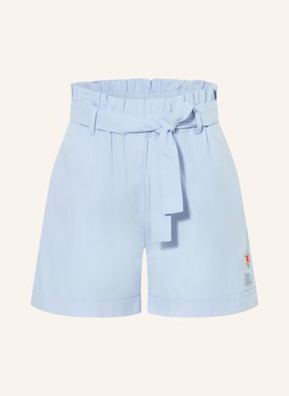 Dolce & Gabbana Paperbag-Shorts Mit Schmucksteinen Und Pailletten blau
