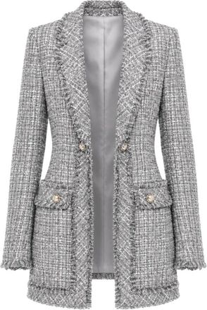 Dolce & Gabbana Tweedjacke - - Jackets - Damen - Grau - 2XS