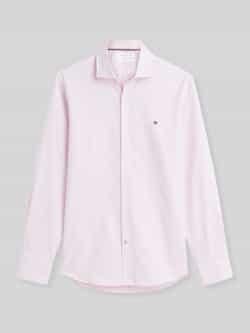 Tommy Hilfiger Regular Fit Businesshemd mit abgerundetem Saum