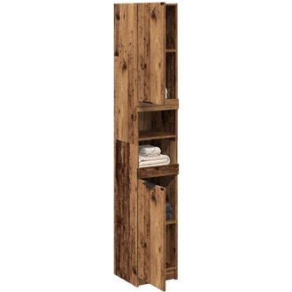 vidaXL Armoire de salle de bain vieux bois bois ding&eacute;nierie Vidaxl