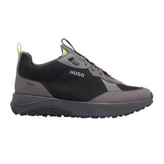 HUGO BOSS Hugo - Kane Runn Schuhe f&uuml;r Herren, Stoff, Zum Schn&uuml;ren (Schwarz)