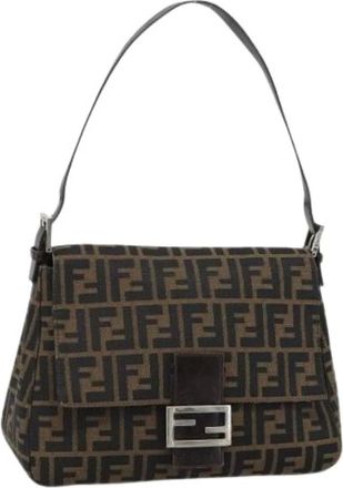 Fendi Pre-owned Vintage Zucca Sac Bandouli&egrave;re - Femme - Pre-owned - Brun - Taille: ONE Size