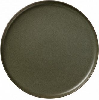 ASA Dessertteller Coppa Nori, Dunkelgrün, Keramik, Uni, rund, 1.5 cm, handgemacht, Essen & Trinken, Geschirr, Teller, Kuchenteller