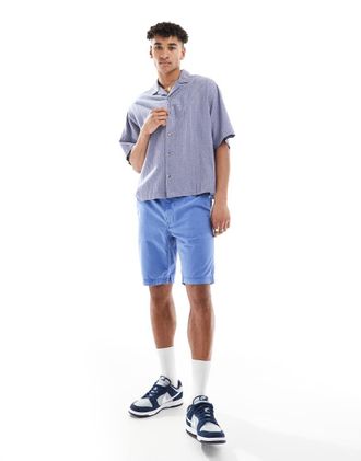 Superdry Vintage International - Shorts in Azurblau