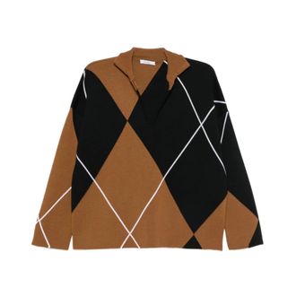 Max Mara Maille col V - Femme - Pulls - Brun - Taille: 40 FR