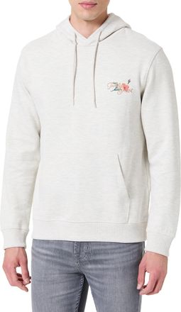 Teddy Smith Herren S-edis Hoody Kapuzenpullover, Weiß, elfenbeinfarben, China, L