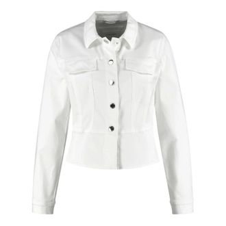 Gerry Weber Femme, Vestes, Blanc, Taille: 48 FR Veste en jean avec basque
