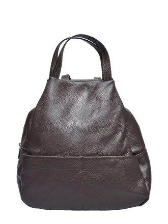 Anna Luchini Kastanienbraun Rindsledertasche