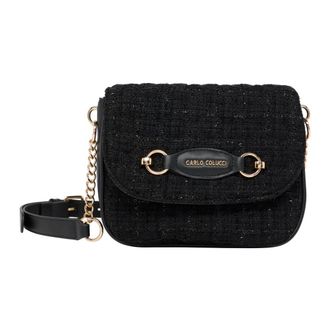 Carlo Colucci Boucl&eacute; Umh&auml;ngetasche - - Bags - Damen - Schwarzk - ONE SIZE