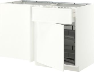 IKEA METOD / MAXIMERA Eckunterschrank m Schublade+Auszug