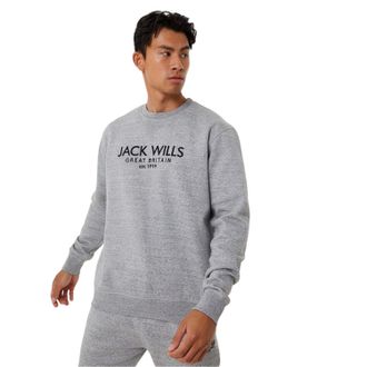 Jack Wills Belvue Sweatshirt f&uuml;r Herren (Grau meliert)