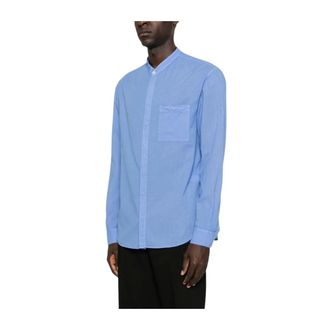 Emporio Armani Homme, Chemises, Bleu, Taille: S Chemise col mandarin