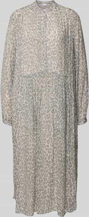 Lala Berlin Midikleid mit Allover-Animal-Print
