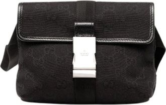 Gucci Sac banane Pre-owned - Femme - Pre-owned - Noir - Taille: ONE Size