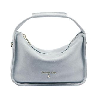 Patrizia Pepe Femme, Sacs, Bleu, Taille: ONE Size Contemporary Hobo Small Suede Shoulder Bag