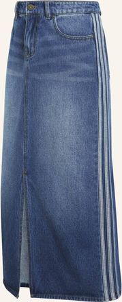 adidas Originals Adidas Originals 3-Streifen Jeans-Bleistiftrock blau